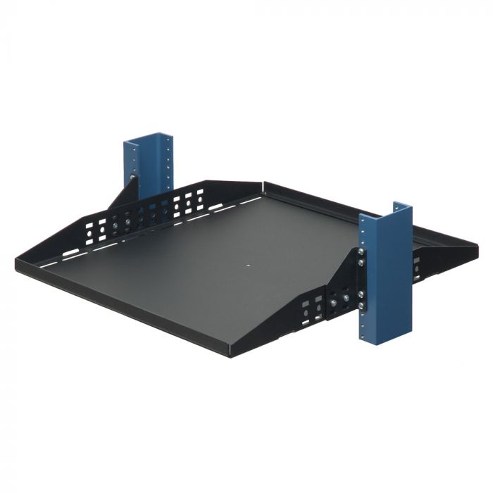 2U 2 Post Relay Rack Shelf - 20 inch depth | RackSolutions
