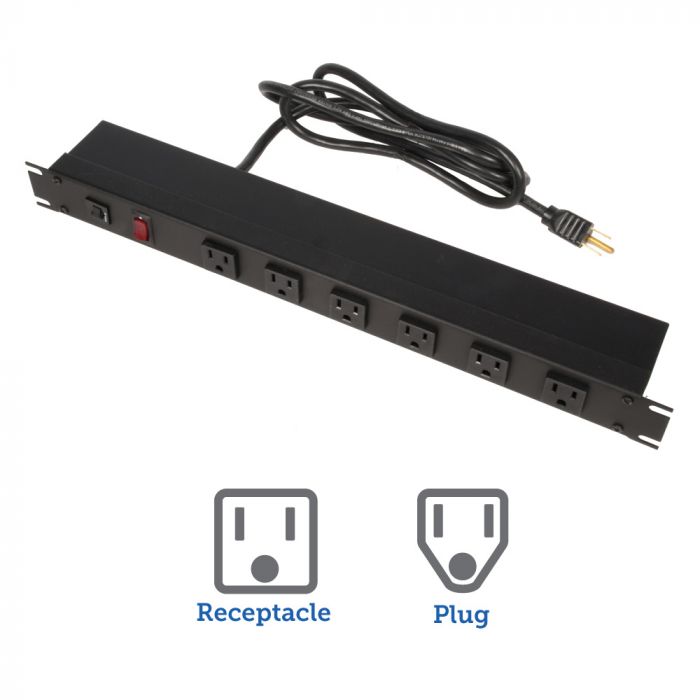 Horizontal Rackmount Surge Suppression Power Strips | RackSolutions