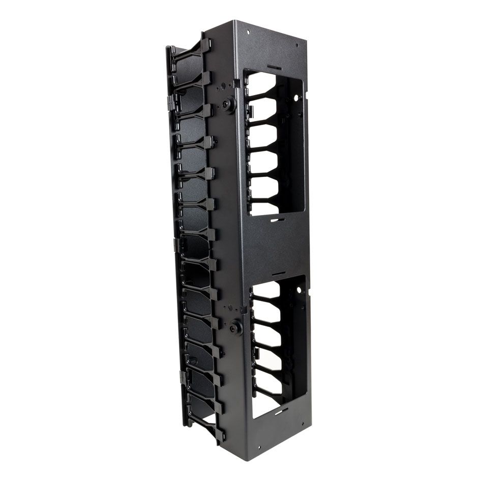 manage fiber optic cables in a server rack