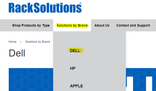 What Dell Products are Compatible with RackSolutions Products?
